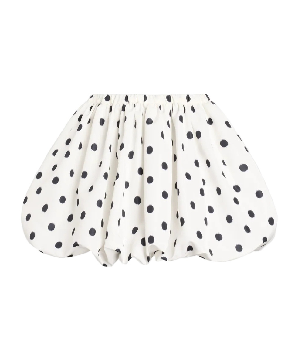 PATOU Patou Mini A-Line Skirt with Drawstring Waist